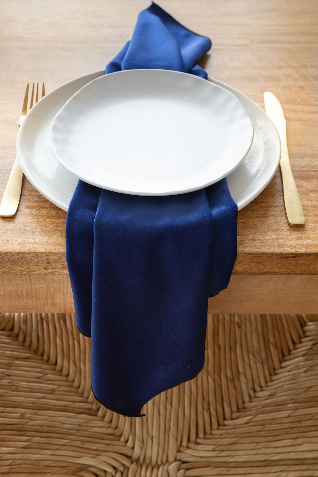 royal blue velvet napkin – Table Threads