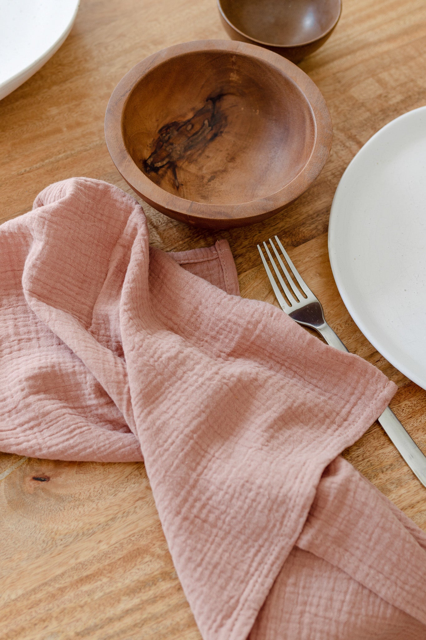 soft pink cotton napkin – Table Threads